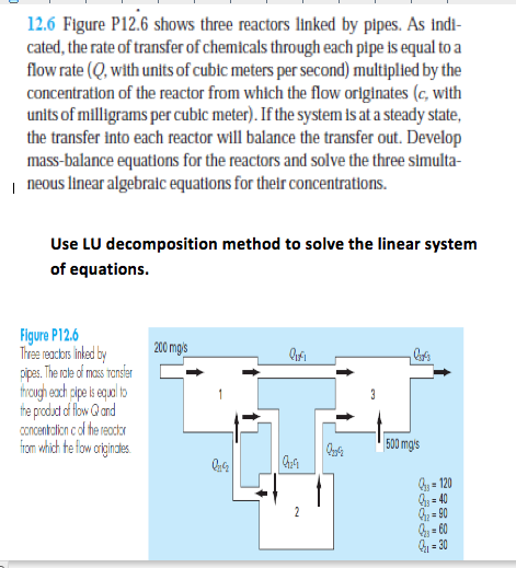 shows three reactors linked by pipes. As Indicated, | Chegg.com