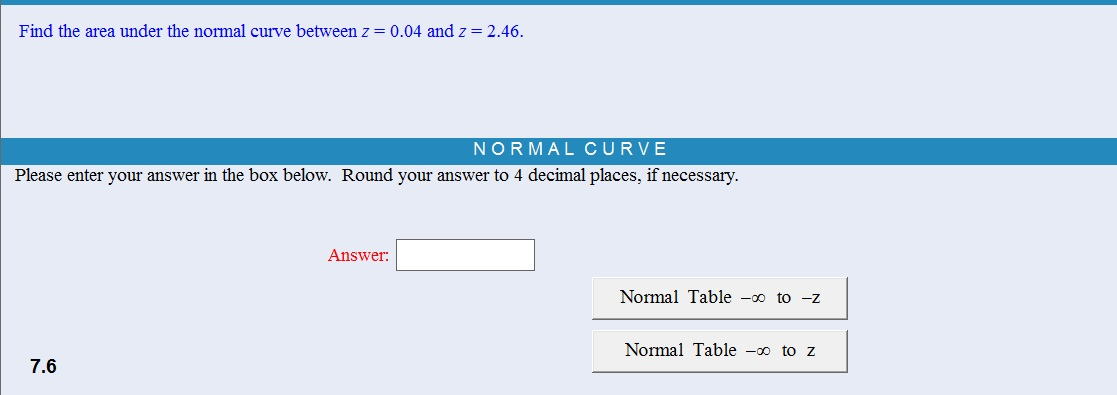 Solved Find the area under the normal curve between z = 0.04 | Chegg.com