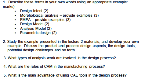 Solved Describe these terms in your own words using an | Chegg.com