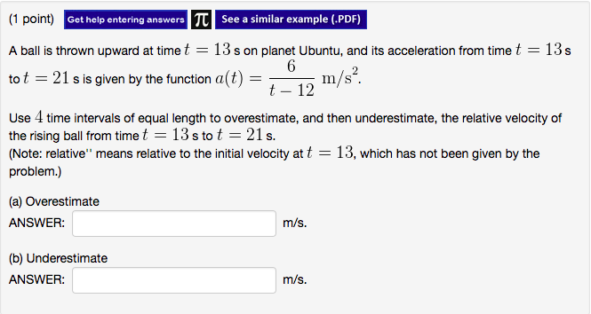 Solved Get help entering answers See a similar example | Chegg.com