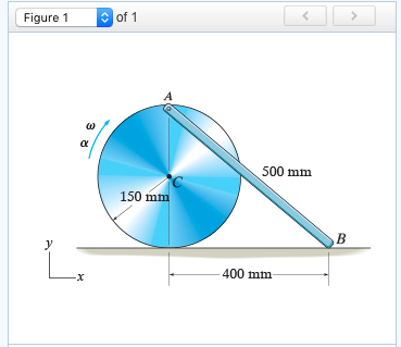Solved The disk rolls without slipping such that it has an | Chegg.com