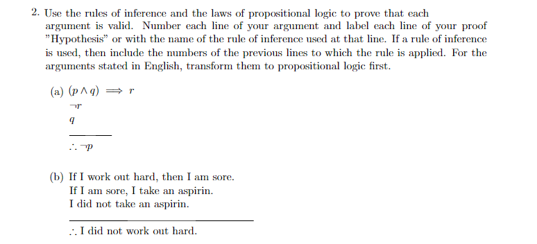 Solved Use the rules of inference and the laws of | Chegg.com
