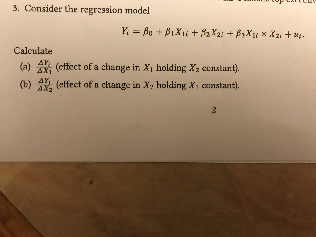 Solved Consider the regression model Yi = B0 + B1X1i + | Chegg.com