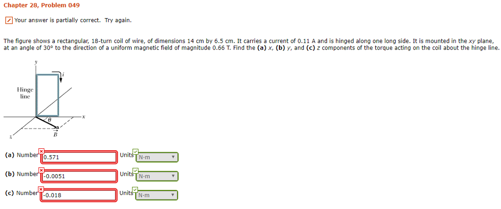 Solved Chapter 28 Problem 049 Your Answer Is Partially