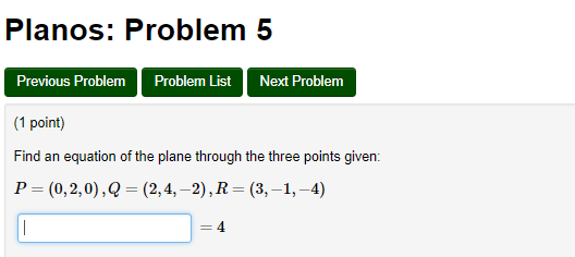 Solved Planos: Problem 5 Previous Problem Problem List Next | Chegg.com