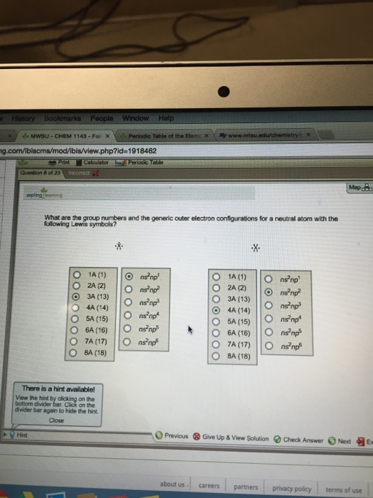 Solved What are the group numbers and the generic outer | Chegg.com