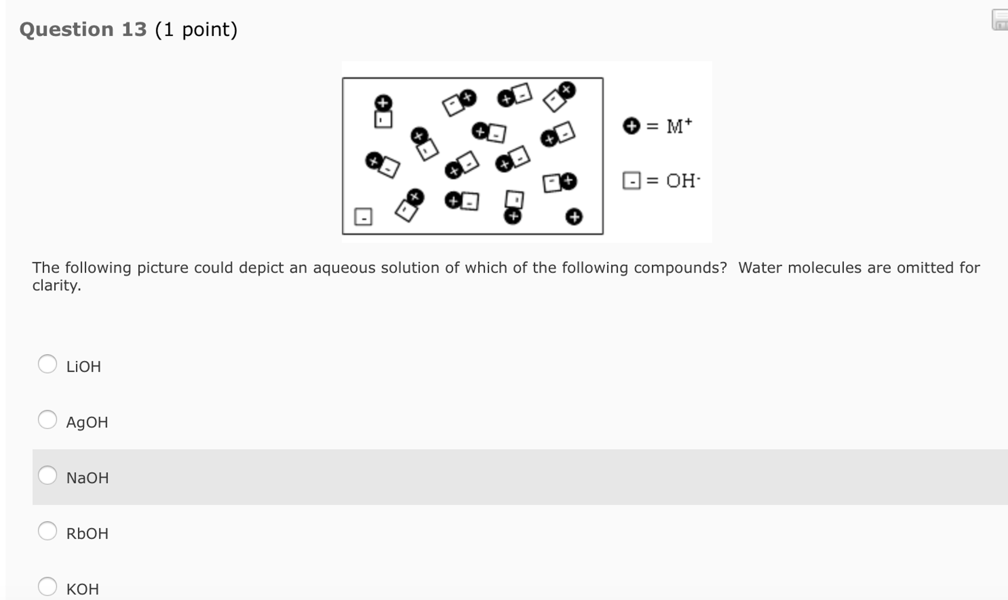Solved The following picture could depict an aqueous | Chegg.com Solved The following picture could depict an aqueous | Chegg.com