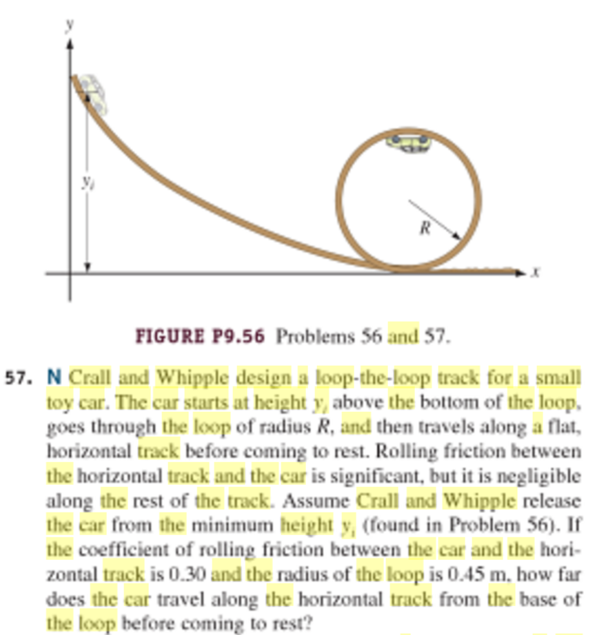 Solved N Crall and Whipple design a loop-the-loop track for | Chegg.com