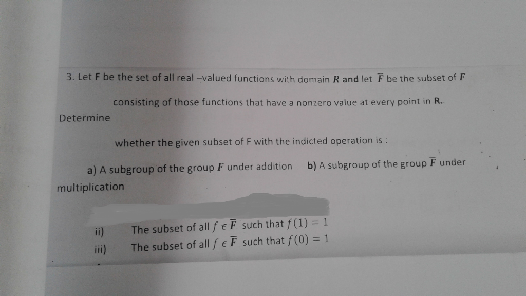 Solved 3. Let F be the set of all real -valued functions | Chegg.com