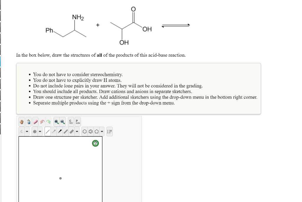 Solved NH2 Ph OH OH In the box below, draw the structures of | Chegg.com