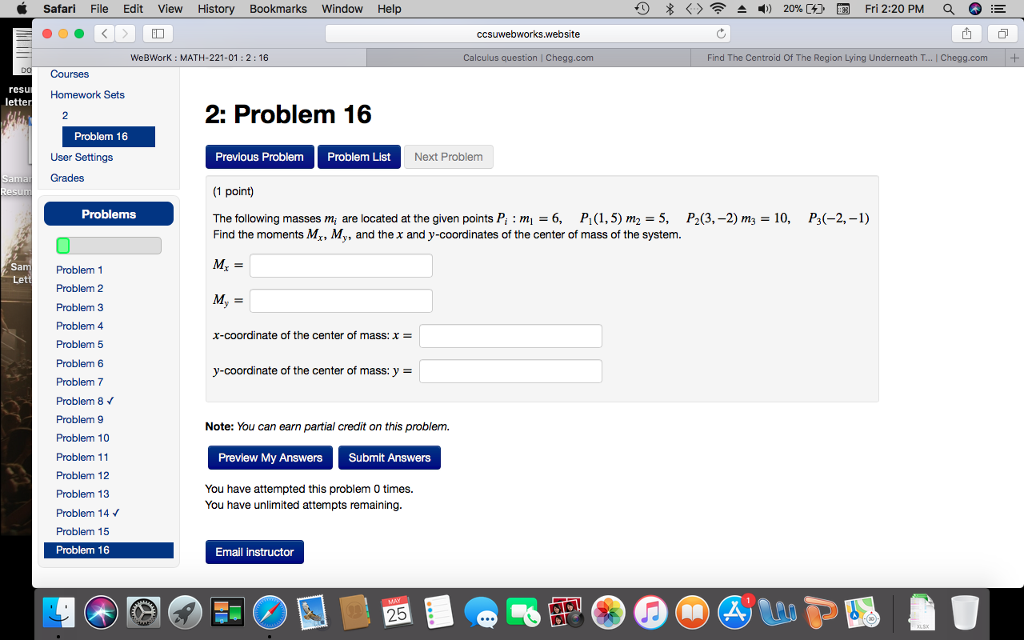Calculus Archive | May 25, 2018 | Chegg.com