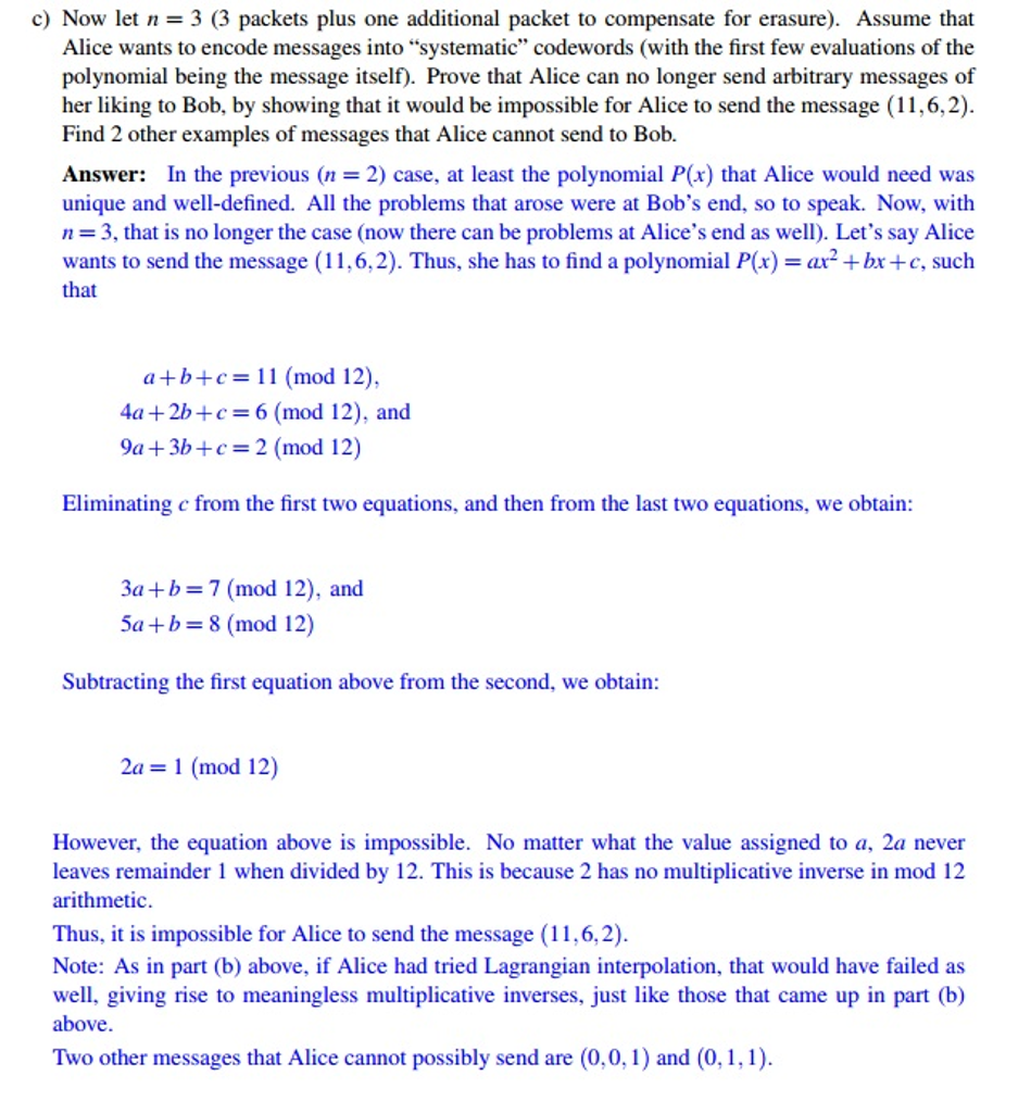 Solved Why work with primes? In class, you learned about | Chegg.com
