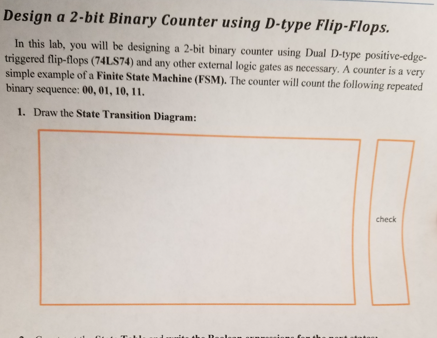 Solved Design A 2 Bit Binary Counter Using D Type