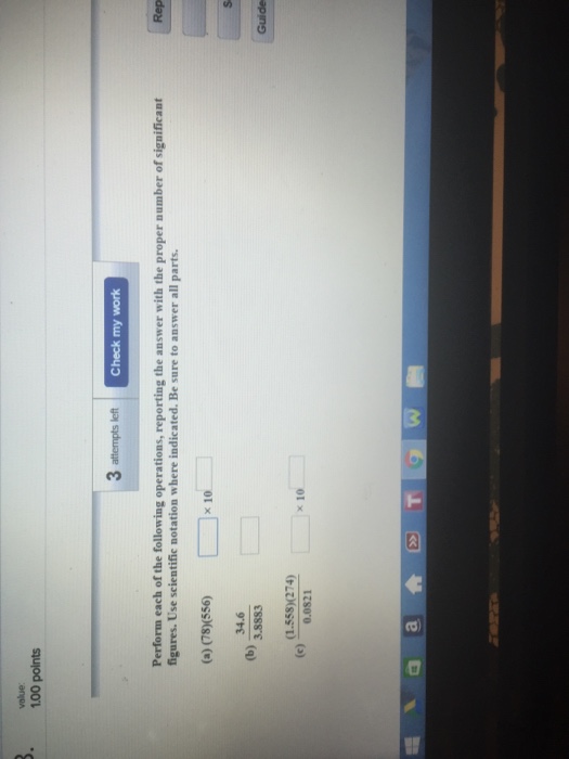 Solved Perform each of the following operations, reporting | Chegg.com