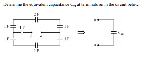 Solved Determine the equivalent capacitance C_eq, at | Chegg.com