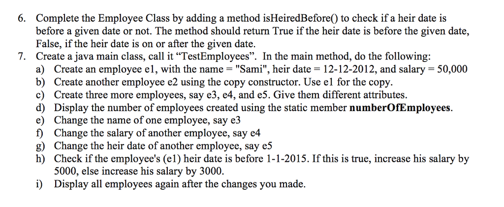 Solved Exercise 1 A Create Two Classes According To The