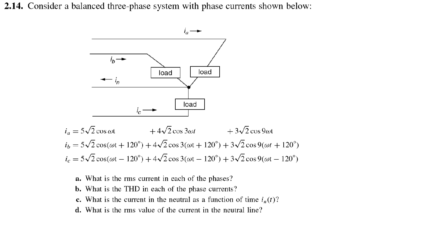 Solved Consider a balanced three-phase system with phase | Chegg.com Solved Consider a balanced three-phase system with phase | Chegg.com
