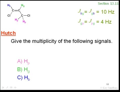 Solved give the multiplicity of the following signals. | Chegg.com