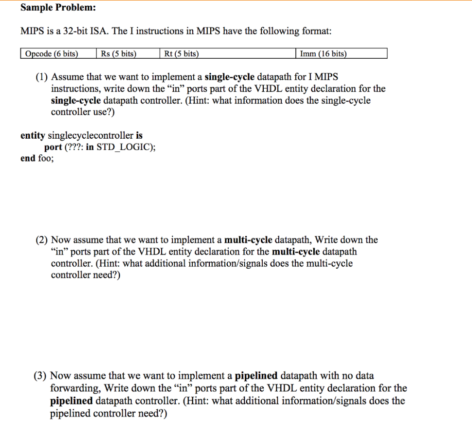 Solved MIPS is a 32-bit ISA. The I instructions in MIPS have | Chegg.com