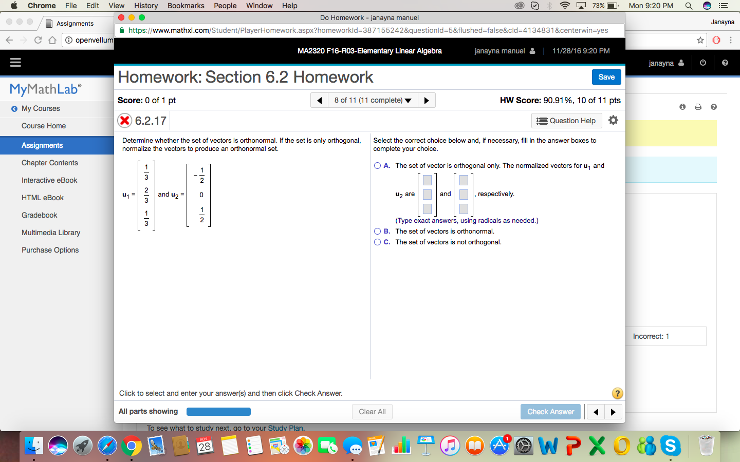 Solved Chrome File Edit View History Bookmarks People Window | Chegg.com