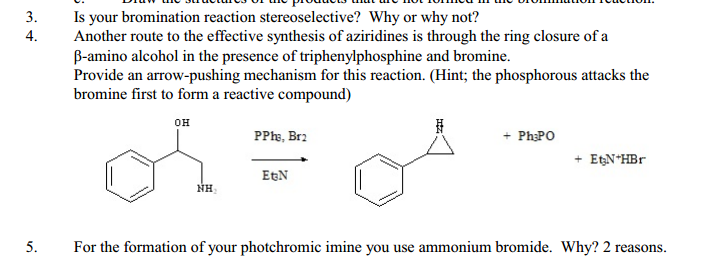 REACTIONS The Photosensitive Compound 4-NO,Ph Ph NHA, | Chegg.com