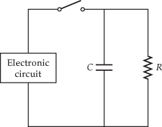 Solved The figure below shows how a bleeder resistor (R = | Chegg.com