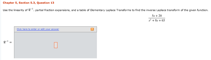 Solved Chapter 5, Section 5.3, Question 13 Use the linearity | Chegg.com