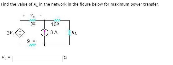Solved Find the value of R in the network in the figure | Chegg.com