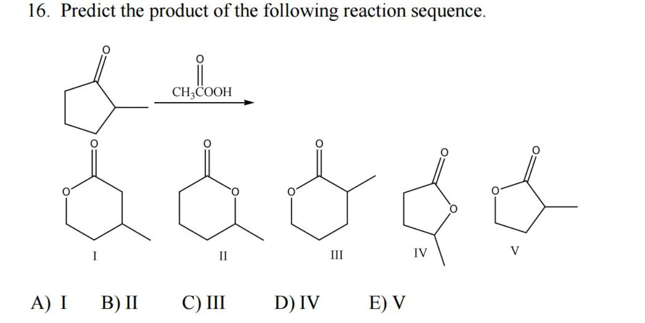 Solved Predict the product of the following reaction | Chegg.com