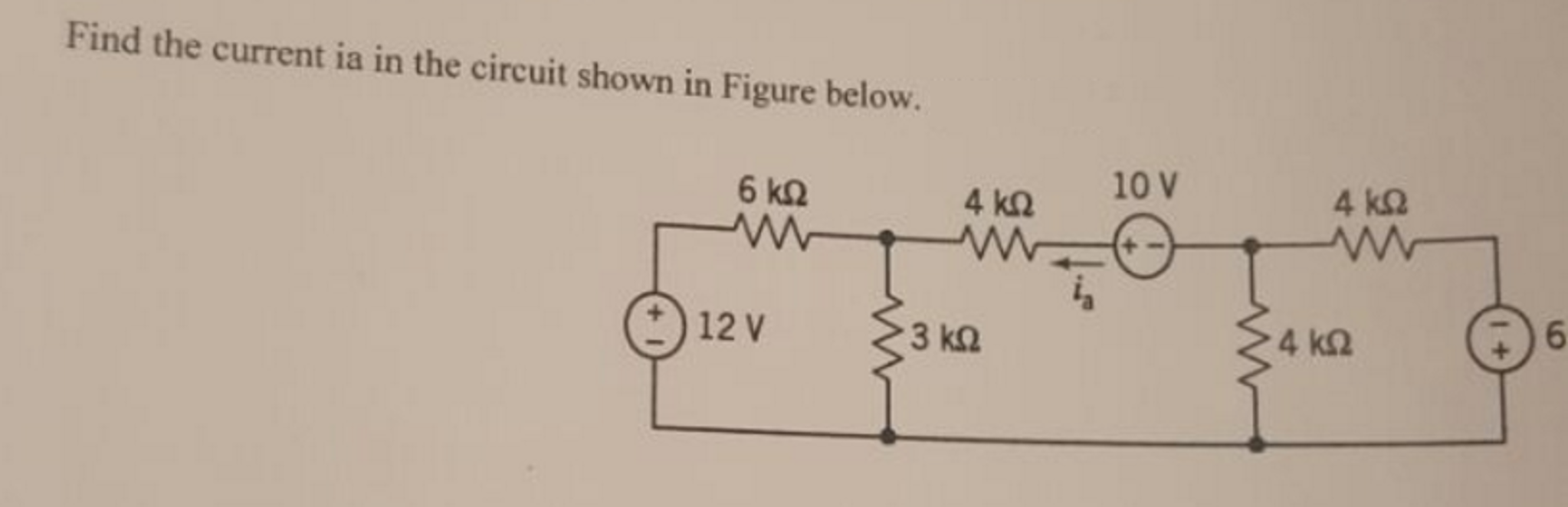 In The Circuit Shown In The Figure Find The Current In The Circuit Shown In The Figure Find The Current