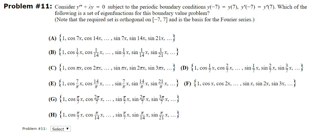 Solved Consider y" + lambda y = 0 subject to the periodic | Chegg.com