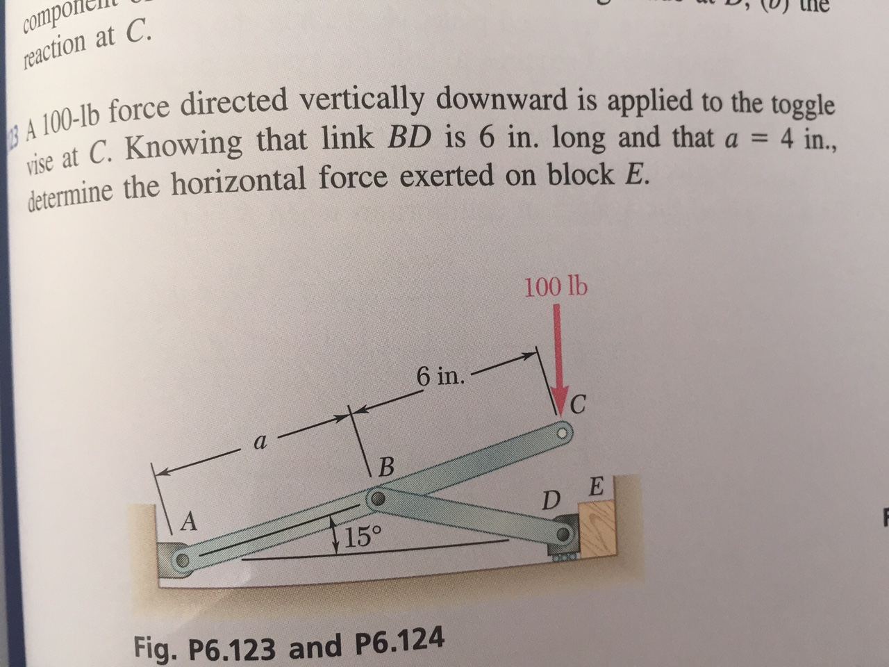 Solved A 100-lb force directed vertically downward is | Chegg.com