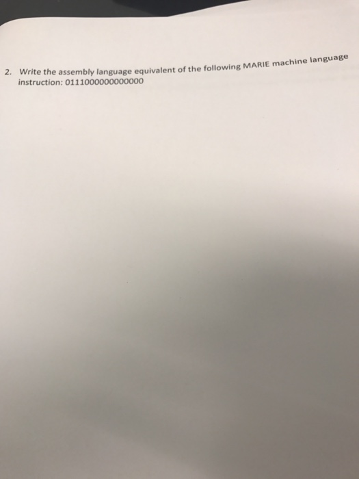 Solved Write the assembly language equivalent of the | Chegg.com