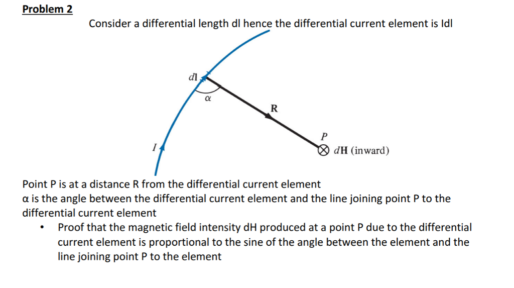 Solved Consider a differential length dl hence the | Chegg.com