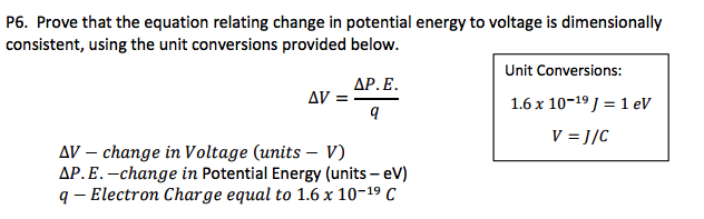 Solved P6. Prove that the equation relating change in | Chegg.com
