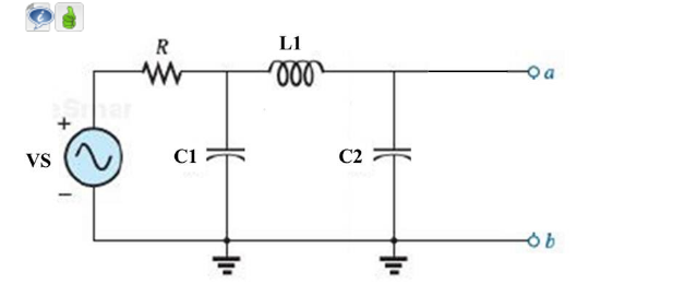 Solved In The Circuit The Voltage Source Frequency 3650