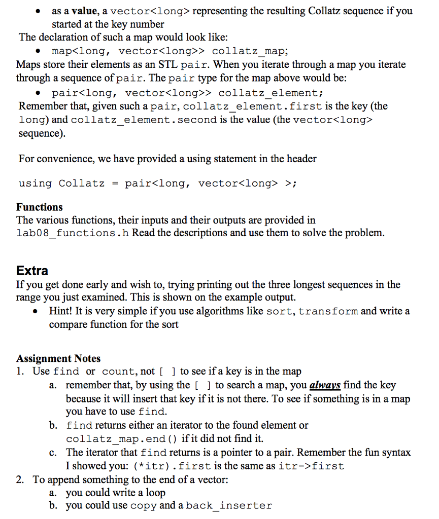 Solved The Problem You remember the Collatz sequence, don't | Chegg.com