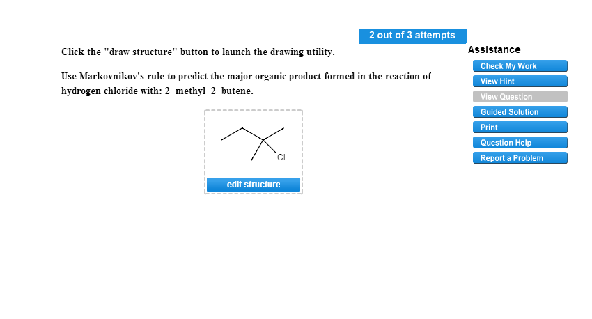 Solved Click the "draw structure" button to launch the | Chegg.com