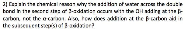 Solved Explain the chemical reason why the addition of water | Chegg.com