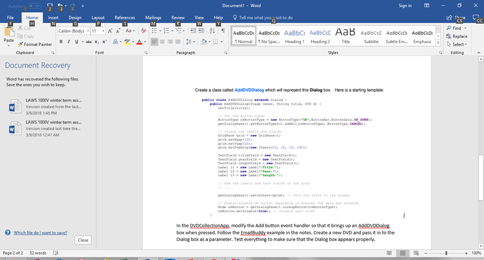 Solved Document1 - Word Sign in -0 × Insert Design Layout | Chegg.com