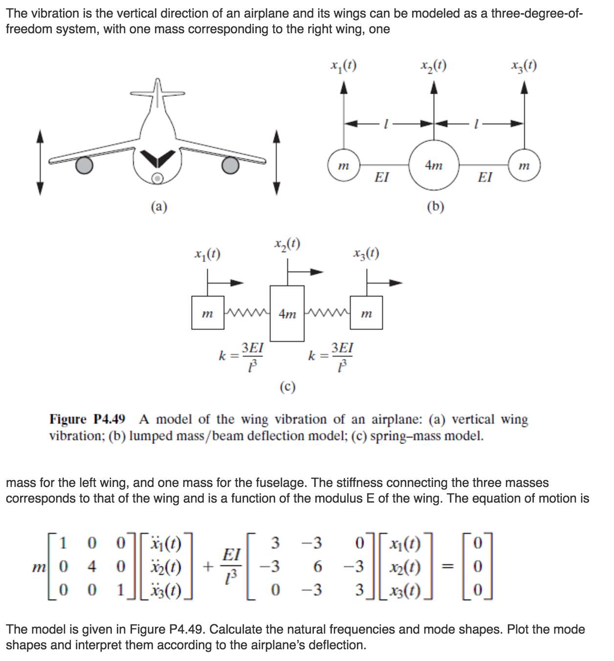 The vibration is the vertical direction of an | Chegg.com