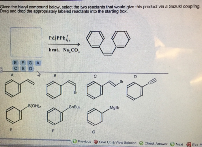 Solved Given the biaryl compound below, select the two | Chegg.com