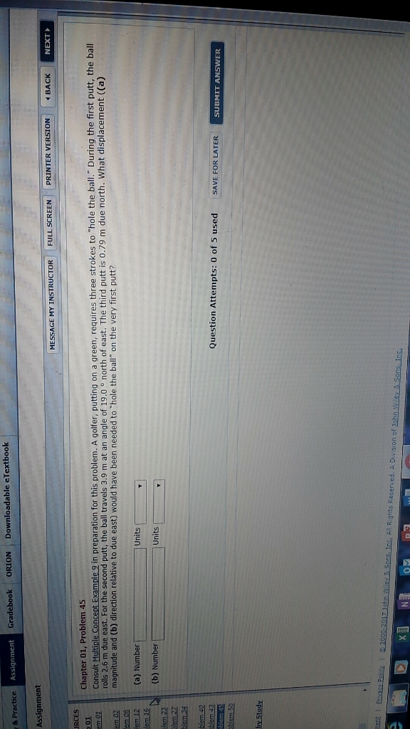 Solved A Practice Assignment Gradebook ORION Downloadable | Chegg.com