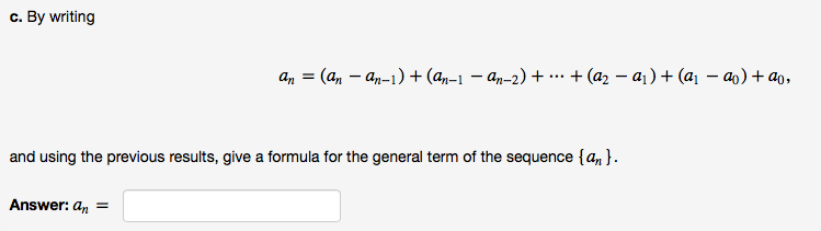 Solved (5 points) The sequence lan is defined by: ao 0, al 1 | Chegg.com