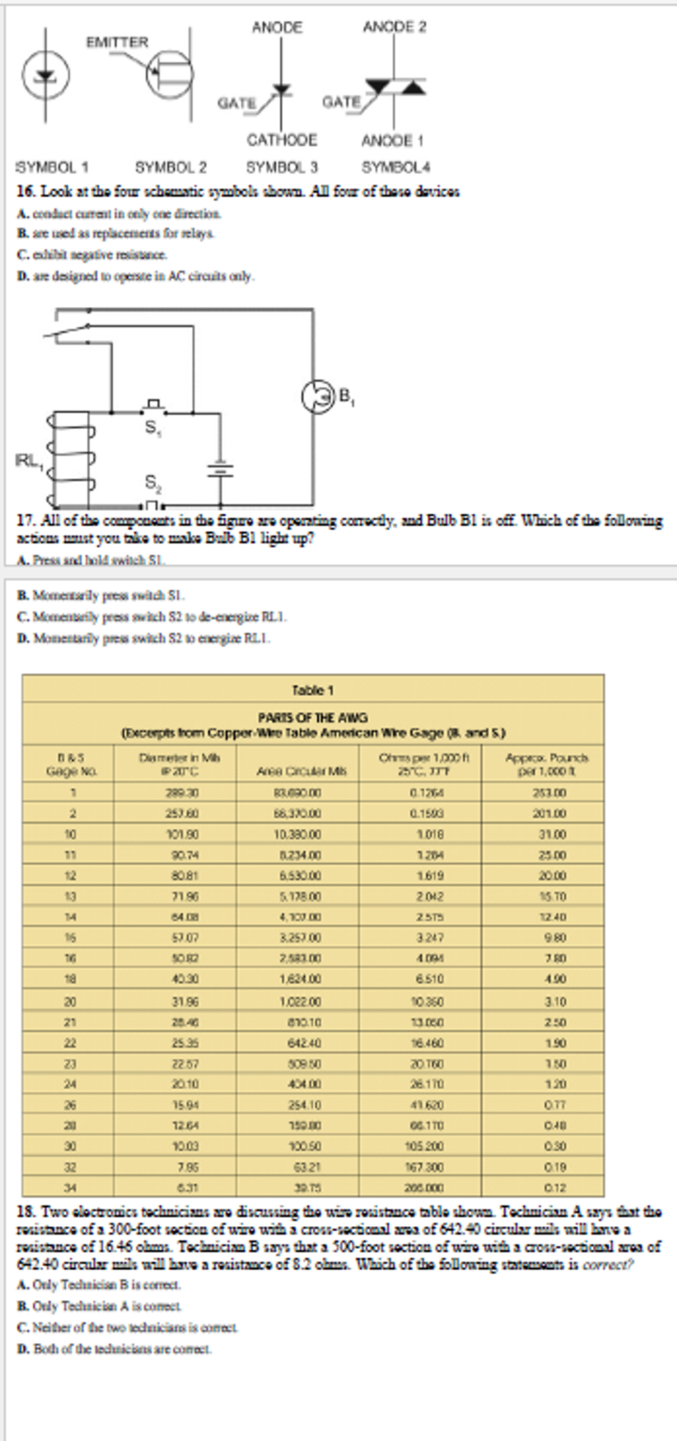Solved: Look At The Four Schematic Symbols Shown. All Four... | Chegg.com