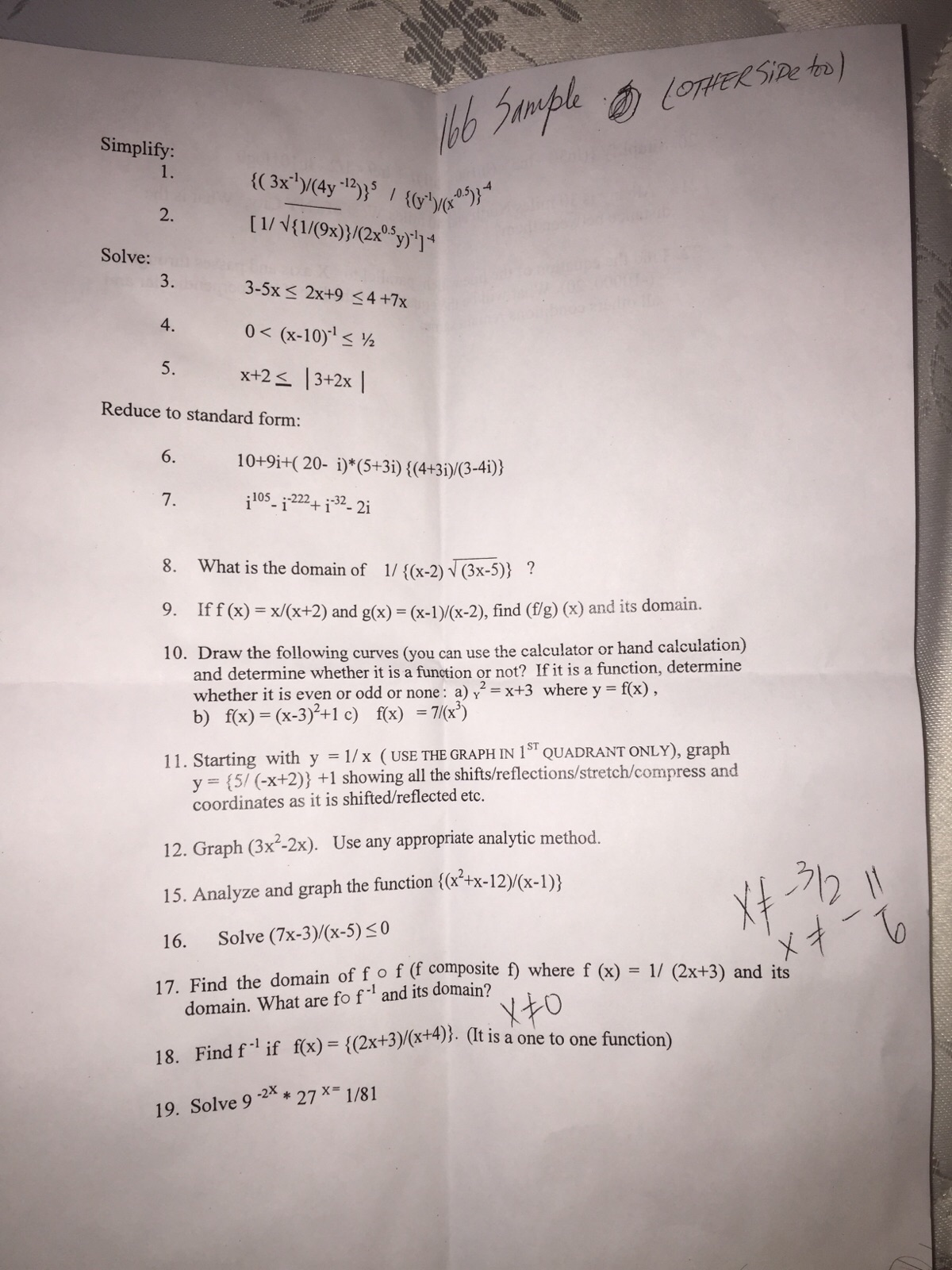 Solved Simplify 12u5 0 5 11 4 Solve 3 5x 2x 9 54 7x 0 Chegg