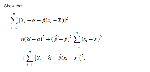 Solved Show that i=1 I1 i=1 i=1 | Chegg.com