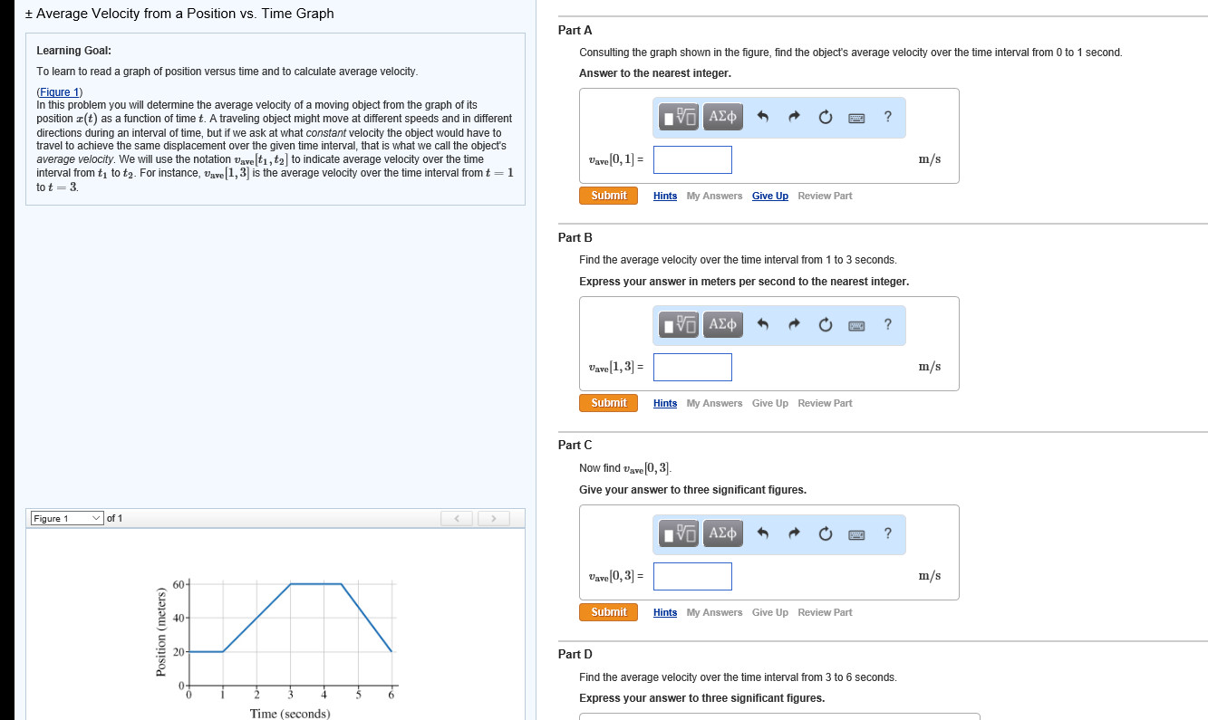 Solved To learn to read a graph of position versus time and | Chegg.com