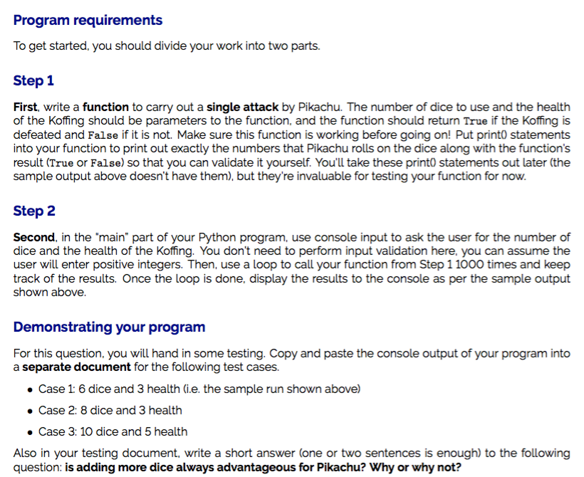Solved Purpose: To practice combining conditionals and loops | Chegg.com