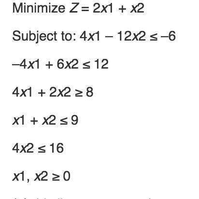 Solved Maximize Z-12x1 18x2 Subject to: 6x1 5x2 s 60 X1 3x2 | Chegg.com